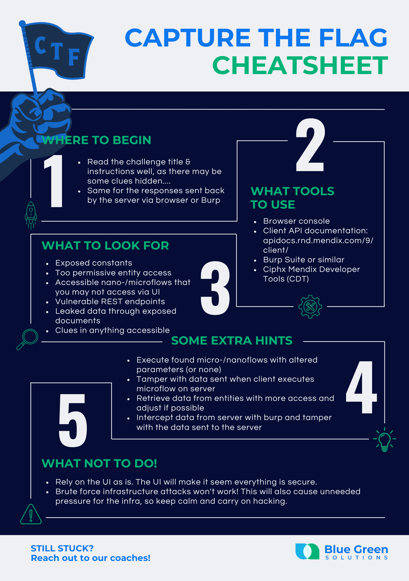 Mendix Capture The Flag Cheatsheet